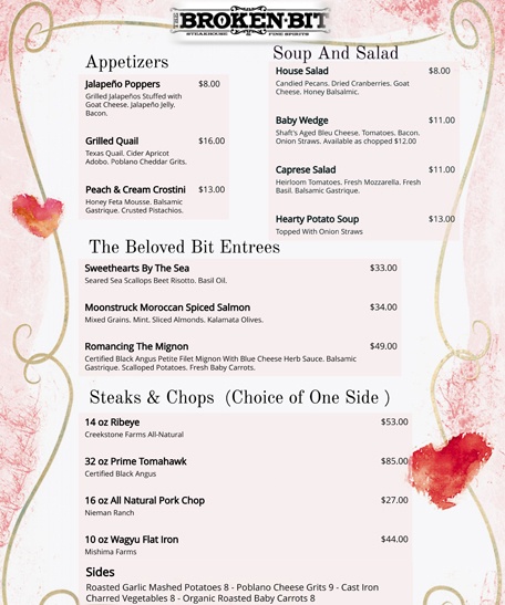Our Menu